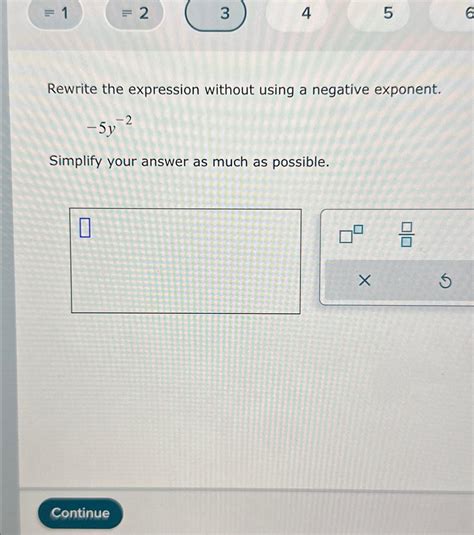 Solved Rewrite The Expression Without Using A Negative