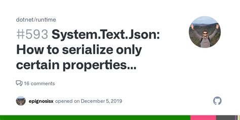 Systemtextjson How To Serialize Only Certain Properties Without