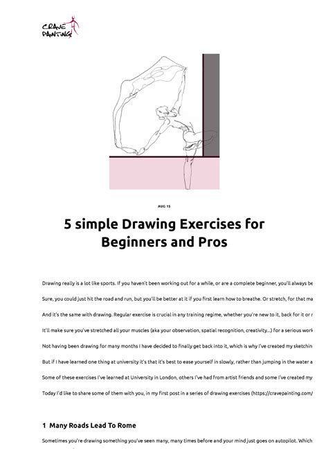 Simple Drawing Exercises For Beginners And Pros AUG Simple Drawing Exercises For