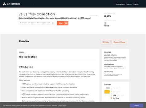 Meteor File Collection By Vsivsi A Undefined Template Built At