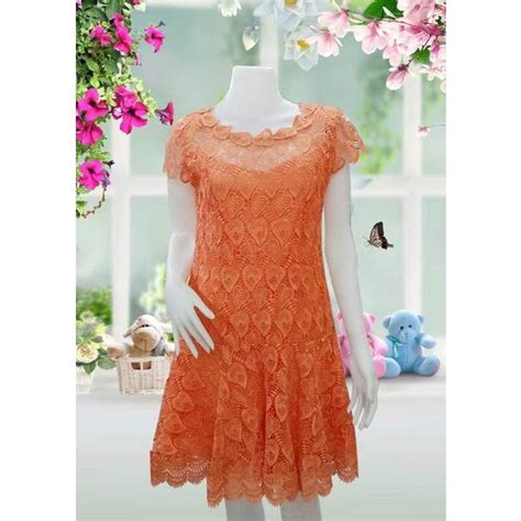 ชุดเดรสหางปลา ชุดใส่งานเลี้ยง งานแต่ง ผ้าลูกไม้ ซิบหลัง รุ่นกระโปรงทรงหางปลา Shopee Thailand