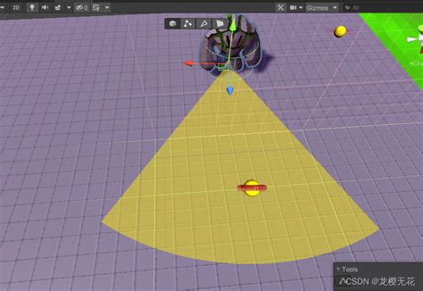 给unity Behavior Designer（unity行为树） 的can See Object 画圆锥辅助图behavior