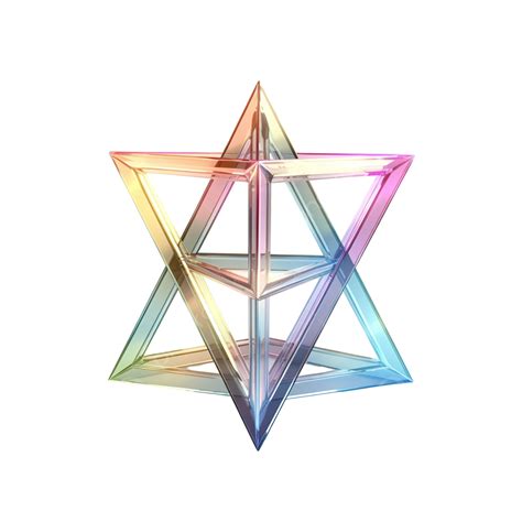 Pentagrammic Prism Geometric Shape 3d Illustration Geometric Shape