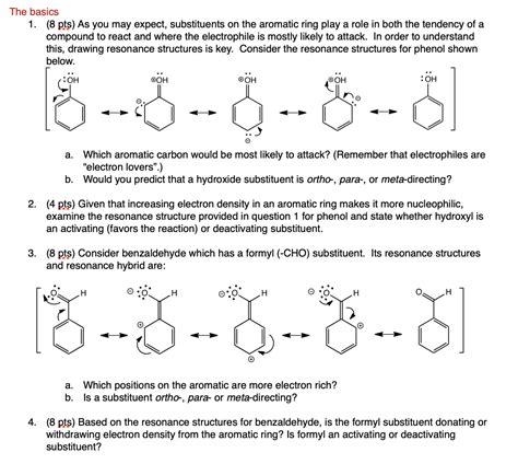 Benzaldehyde Resonance Structures