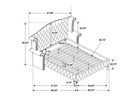 Deanna Queen Tufted Upholstered Bed Black