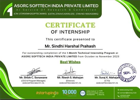 harshal sindhi on linkedin internship webdevelopment