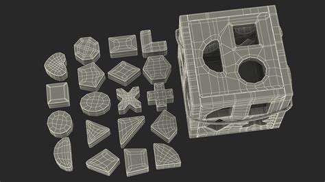 19 블록 큐브 모양 분류기 장난감 3d 모델 29 Ma Max Upk Unitypackage Lxo Blend