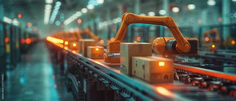 Collaborative Robots Cobots Working Alongside Humans In A Packaging Facility Soft Ambient