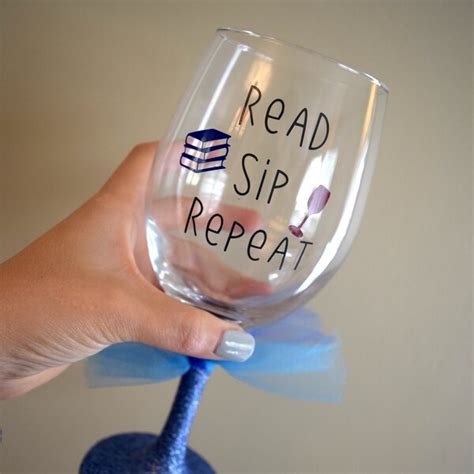 Book Club Wine Glass Etsy