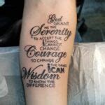 105 Serenity Prayer Tattoo Ideas To Give You A Guiding Hand