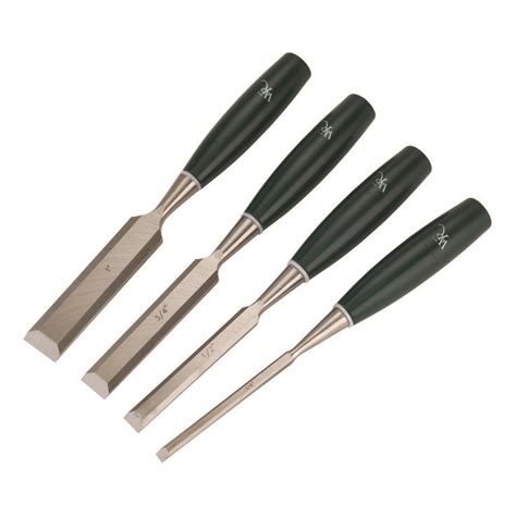 Woodriver Utility Chisel Set 4 Piece Woodcraft Chisel Set