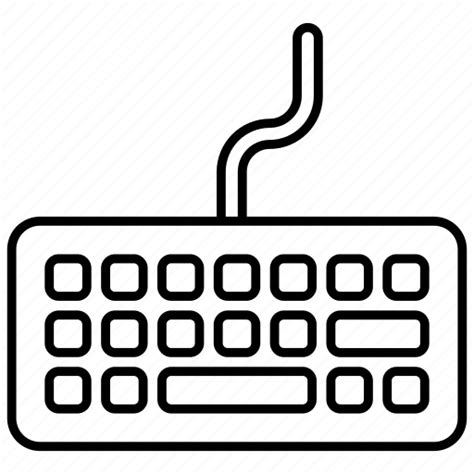 Keyboard Typing Computer Input Device Keys Icon Download On
