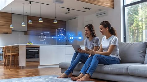 Premium Photo Futuristic Smart Home Technology Seamless Integration
