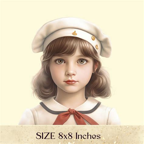 Cute Sailor Girls Clipart Nautical Clipart Little Sailor Etsy