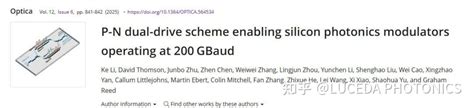 学术前沿 鹏城实验室推出全球首个200 Gbaud 全硅光调制器 知乎