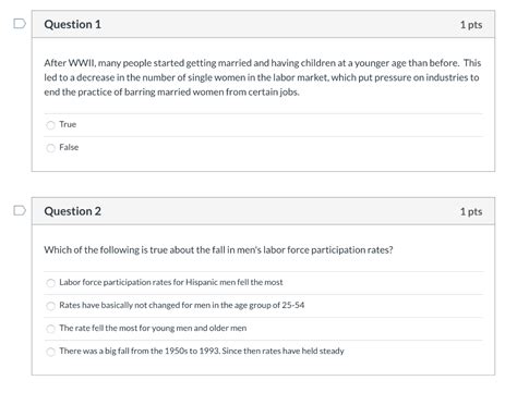 Solved Question 1 1 Pts After WWII Many People Started Chegg Com