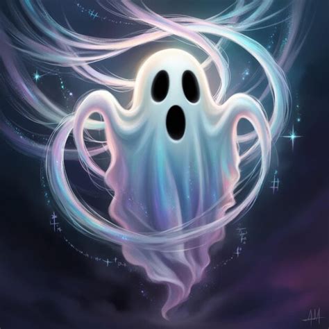A Giant Ghost Emerging From Another Dimension Digital Art Piece