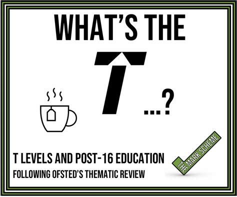 Whats The T T Levels And Post 16 Education Reform The Mark Scheme