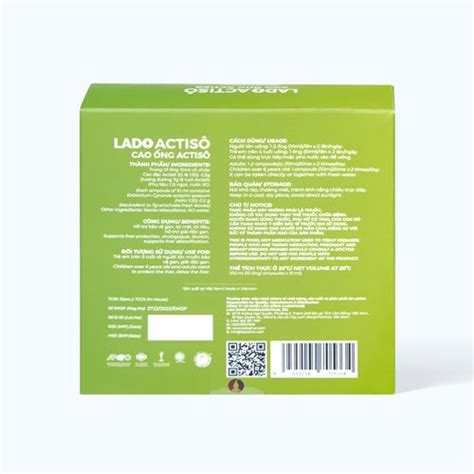 Nước Uống Ladophar Lado Actiso Cao Ống Actiso Hỗ Trợ Bảo Vệ Gan Và Giải