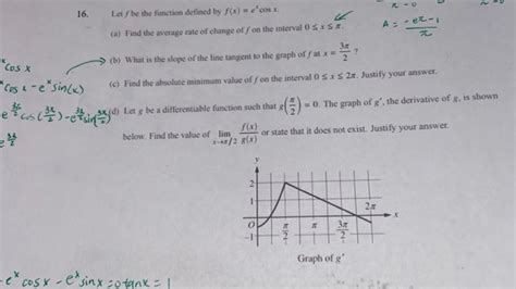 solved 16 let f be the function defined by f x cos x