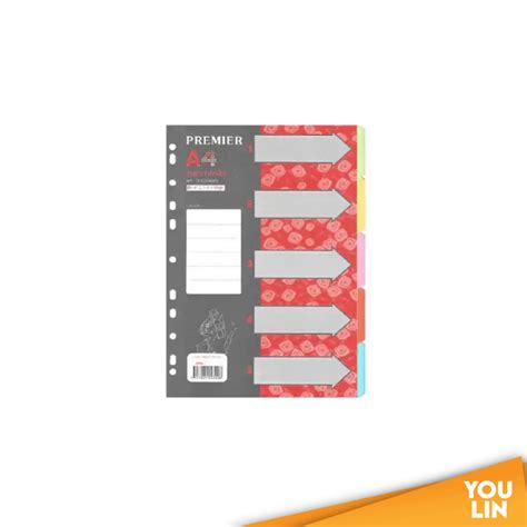 Premier 5 Colour Index Divider