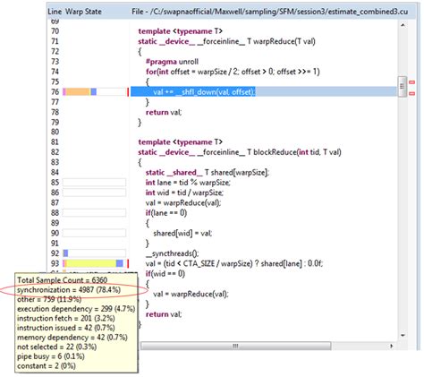 Cuda 7 5 Pinpoint Performance Problems With Instruction Level Profiling Nvidia Technical Blog
