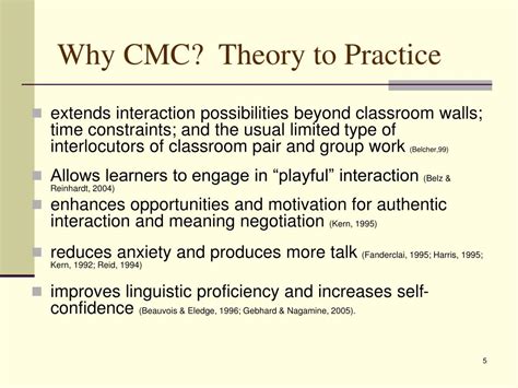 Ppt Computer Mediated Communication And Language Learning From Theory To Practice Powerpoint