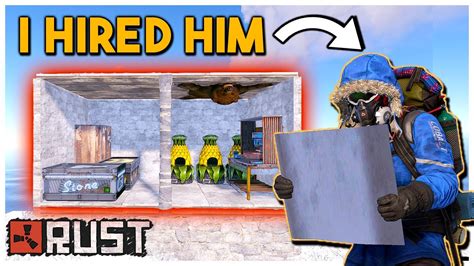 I Hired A Viewer To Build My Base In Rust YouTube