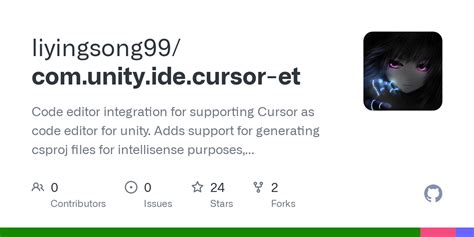 Github Liyingsong99 Com Unity Ide Cursor Et Code Editor Integration For Supporting Cursor As