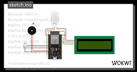 sensor suhu dan kelembaban wokwi esp32 stm32 arduino simulator