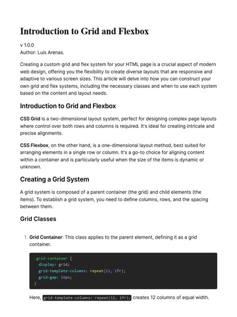 Introduction To Grid And Flexbox V100 Pdf