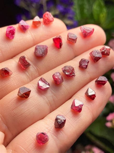 Spinel Crystal Raw Spinel Red Spinel Pink Spinel Natural Spinel