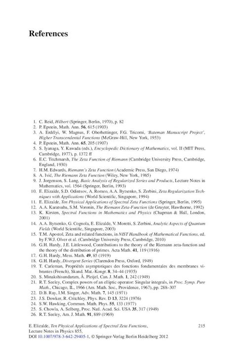 Pdf Ten Physical Applications Of Spectral Zeta Functions Dokumen Tips