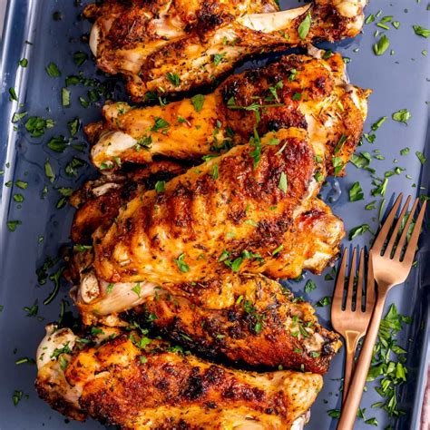Baked Turkey Wings Crispy Skin And Juicy Meat