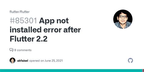 App Not Installed Error After Flutter Issue Flutter Flutter Github