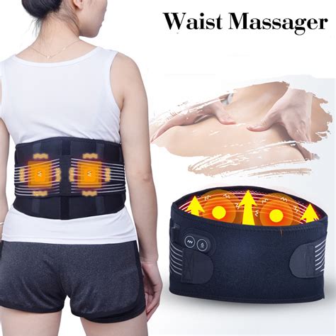 적외선 물리 치료 난방 허리 마사지기 허리 통증 완화 스트랩 버팀대 복부 온열 압박 요추 지지 마사지 벨트 Aliexpress
