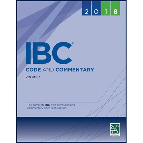 2018 Ibc Code And Commentary Volume 1 9781609837655 Contractor Resource