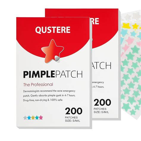 Pimple Patches For Face Cute Star Zit Covers Hydrocolloid Acne Patches Colorful Spot Stickers