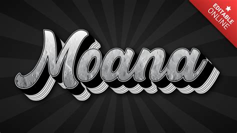 Moana Moon Text Effect Generator