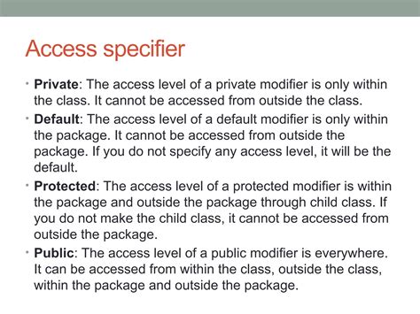 Object Oriented Programming Introduction Pptx Free Download