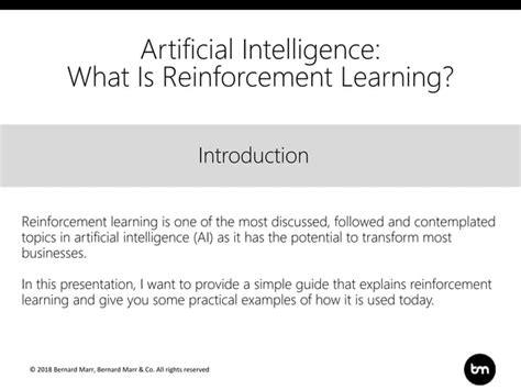 Artificial Intelligence What Is Reinforcement Learning Pptx