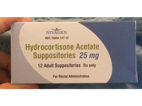 Hydrocortisone Acetate Suppositories 25 Mg Nivagen Rx Ingredients