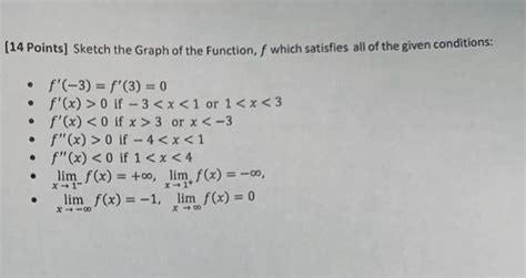 Solved Points Sketch The Graph Of The Function F Which Chegg