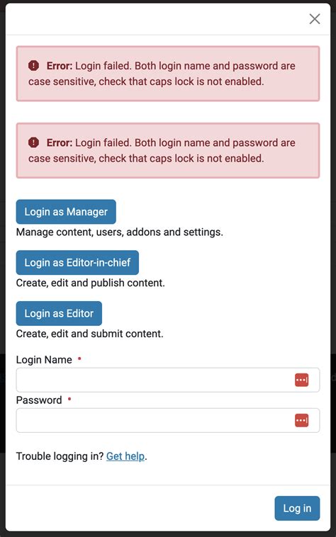 Login Modal Has Doubled Alert Message · Issue 1273 · Plonemockup · Github