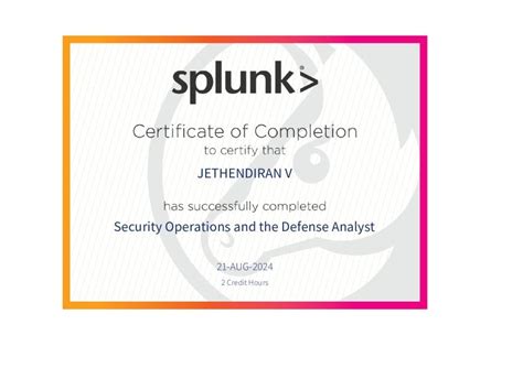 Elevating Security Operations With Splunk Expertise V Jethendiran Posted On The Topic Linkedin