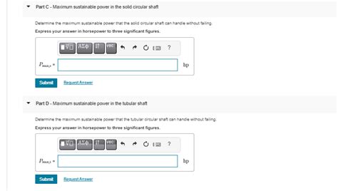 Solved Lengths Of The Shafts And That The Materials Have An Chegg