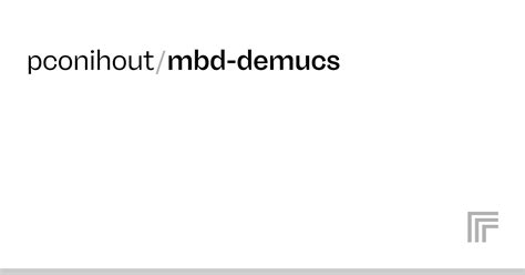 Examples Pconihout Mbd Demucs Replicate
