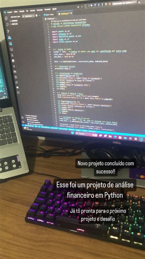 Leticia Bacellar No Linkedin Projeto Novo Em Python📚 Projeto De