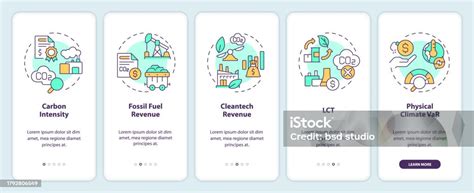 Walkthrough Climate Metrics With Colorful Icons Stock Illustration Download Image Now