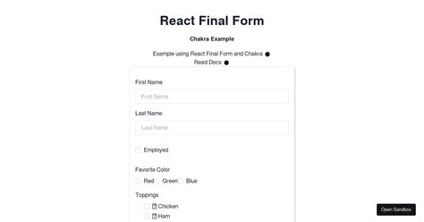 Chakra Ui Form With Validation Forked Codesandbox